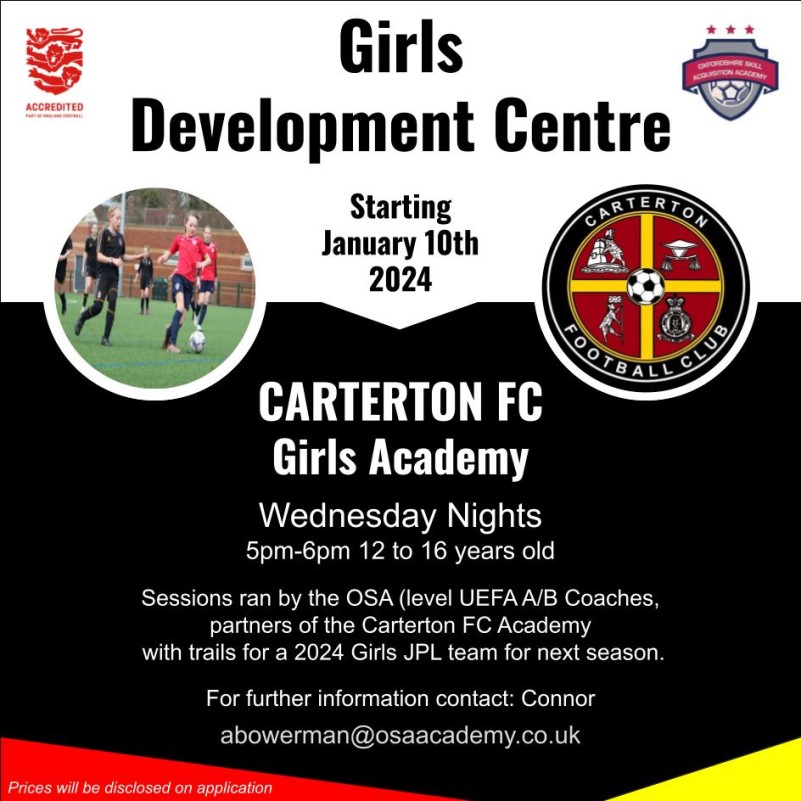 Welcome to the official website of Carterton Football Club | Carterton ... Welcome to the official website of Carterton Football Club | Carterton ...