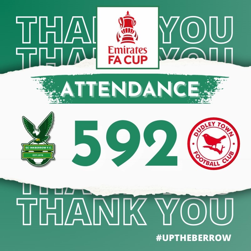 Sporting Club Inkberrow FC 0–3 Dudley Town - Match Report - Inkberrow FC