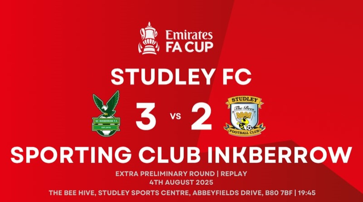 Studley 2–3 Sporting Club Inkberrow FC - Match Report - Inkberrow FC