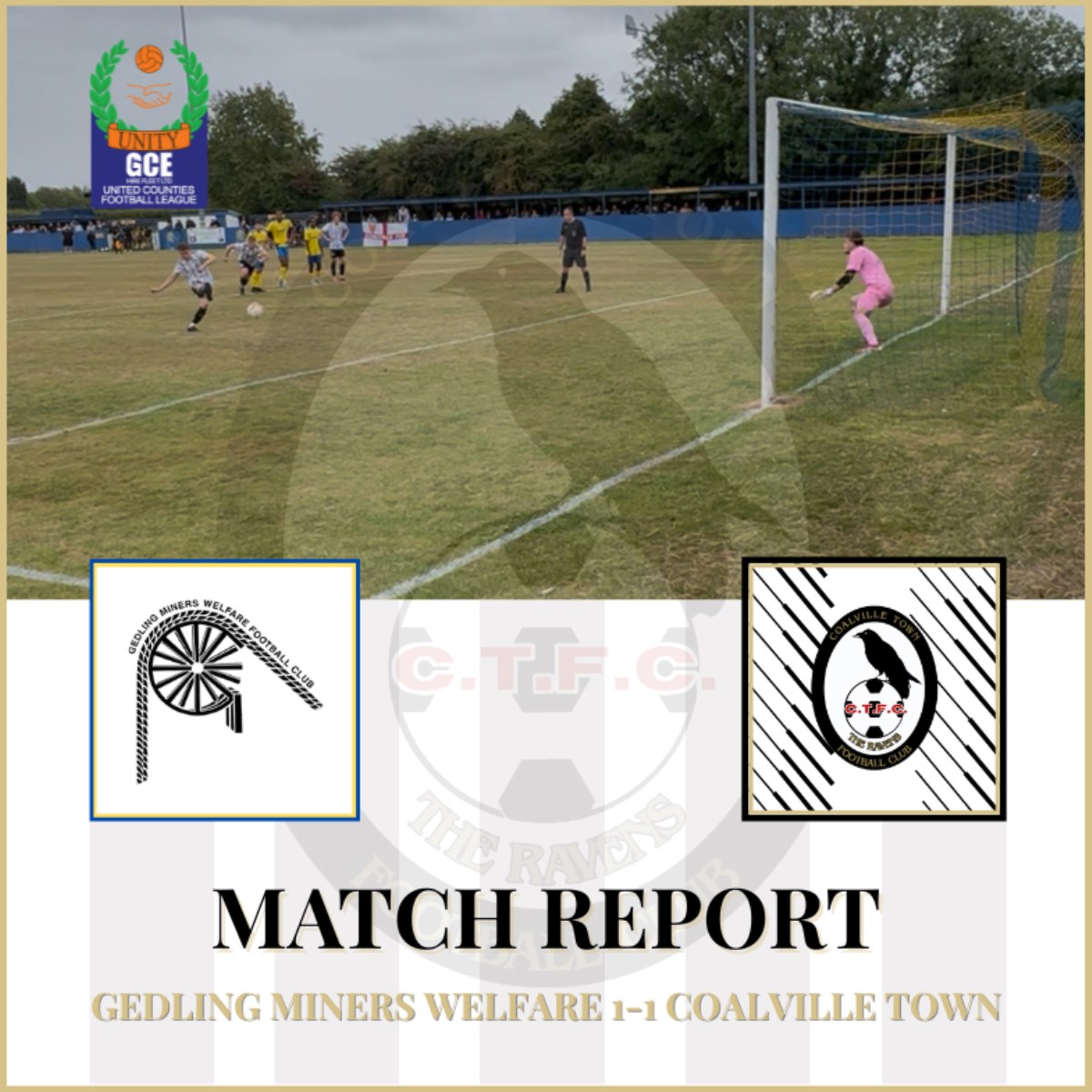 Gedling Miners Welfare FC 1–1 Coalville Town FC - Match Report ...