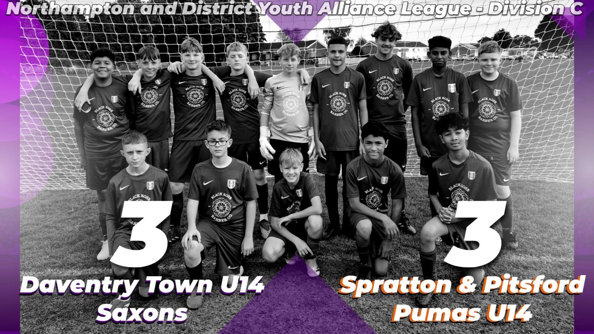 Daventry Town u14s Saxons 3–3 Spratton & Pitsford Pumas U14 - Match ...