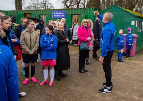 Alessia Russo visit 29 February 2024 - Bearsted FC | Maidstone, Kent