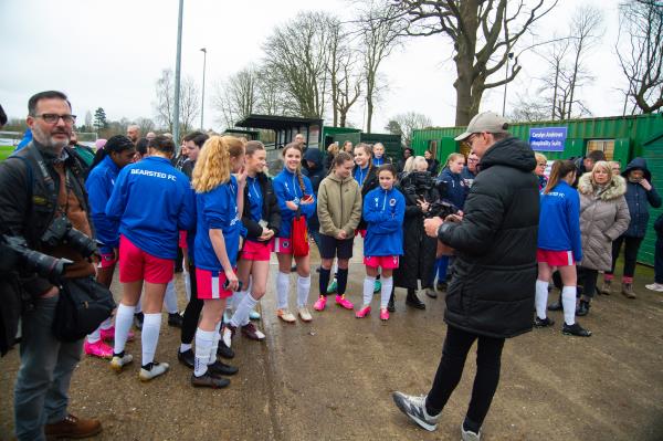 Alessia Russo visit 29 February 2024 - Bearsted FC | Maidstone, Kent