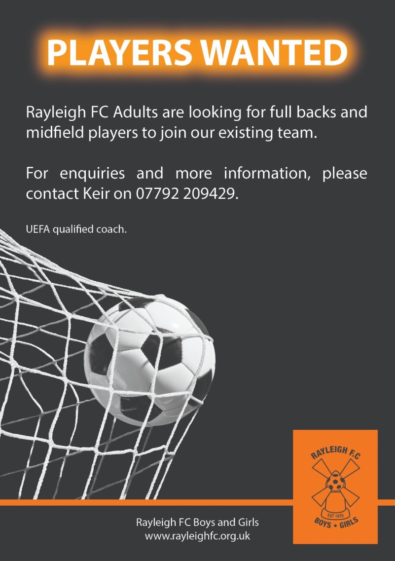 Welcome to the official website of Rayleigh Football Club | Wickford, Essex