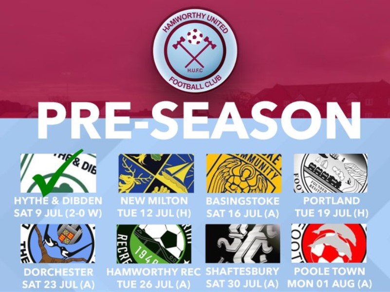 1st team Pre-Season update - Hamworthy United FC