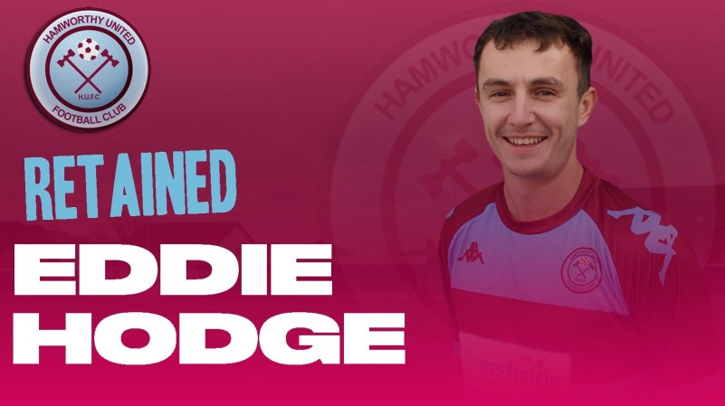 Signing news: Eddie's seventh season in Claret & Blue - Hamworthy United FC
