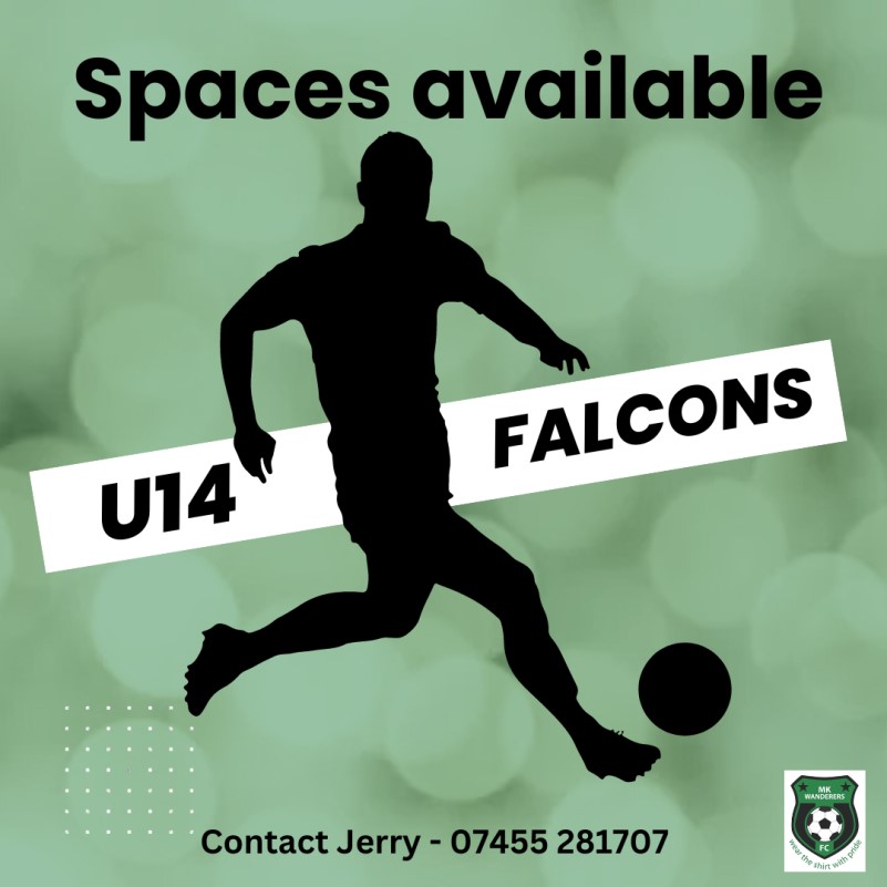 U14 - Spaces Available - MK Wanderers Football Club