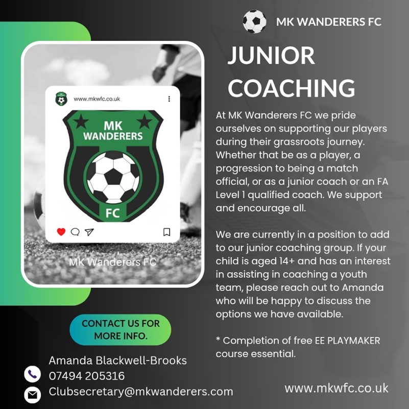 Junior Coaching - MK Wanderers Football Club