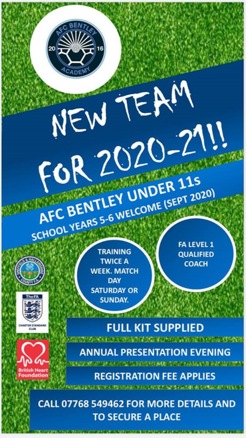 AFC BENTLEY U11's - NEW TEAM FOR 2020-21 - AFC Bentley