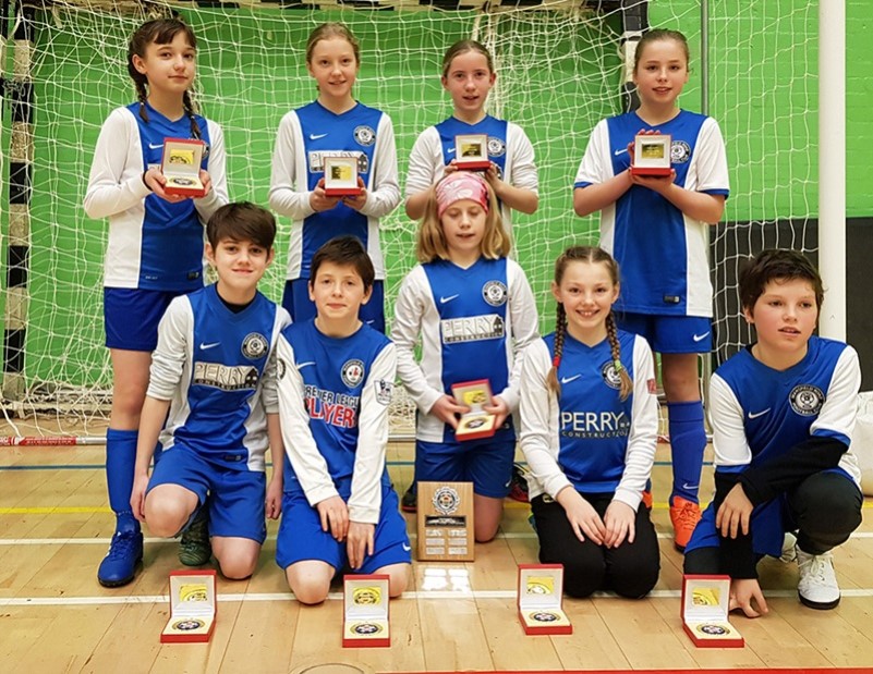 U12 Girls win OMGFL Futsal tournament - Mansfield Road Juniors FC