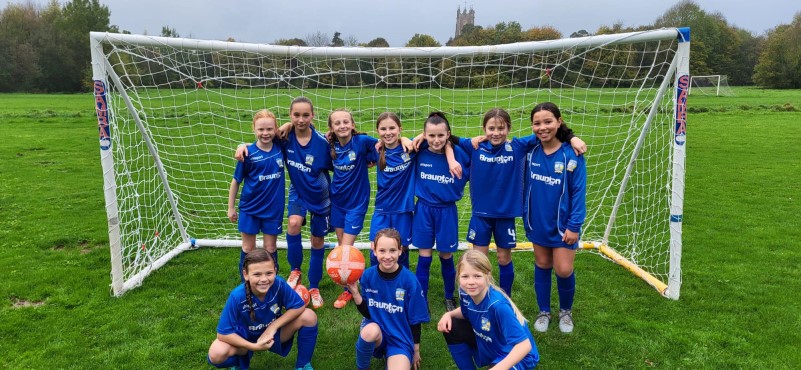 BFC U10 Girls win first ever Devon Cup match! - Braunton FC