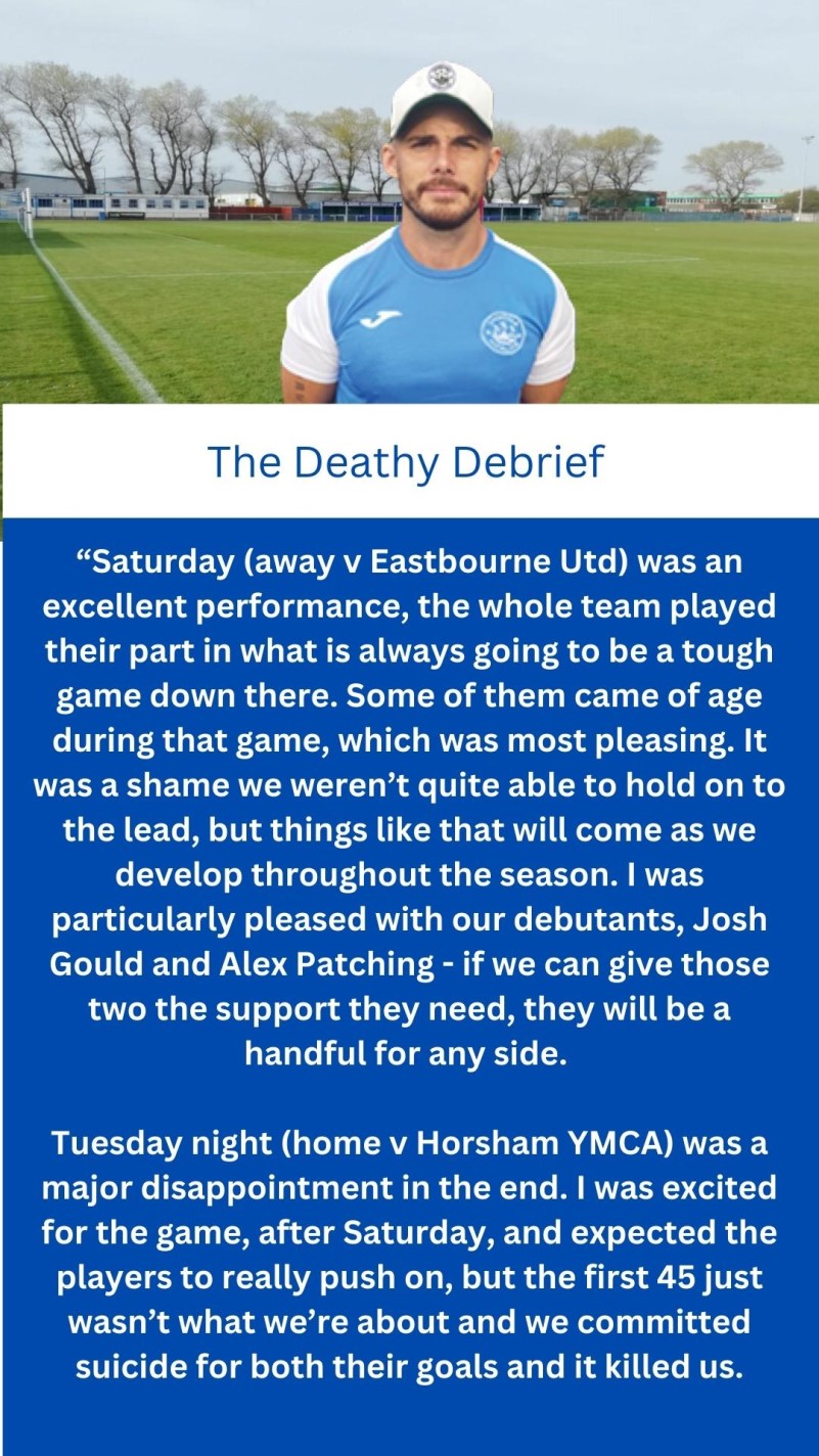 Shoreham FC, The Deathy Debrief 17/08/2023