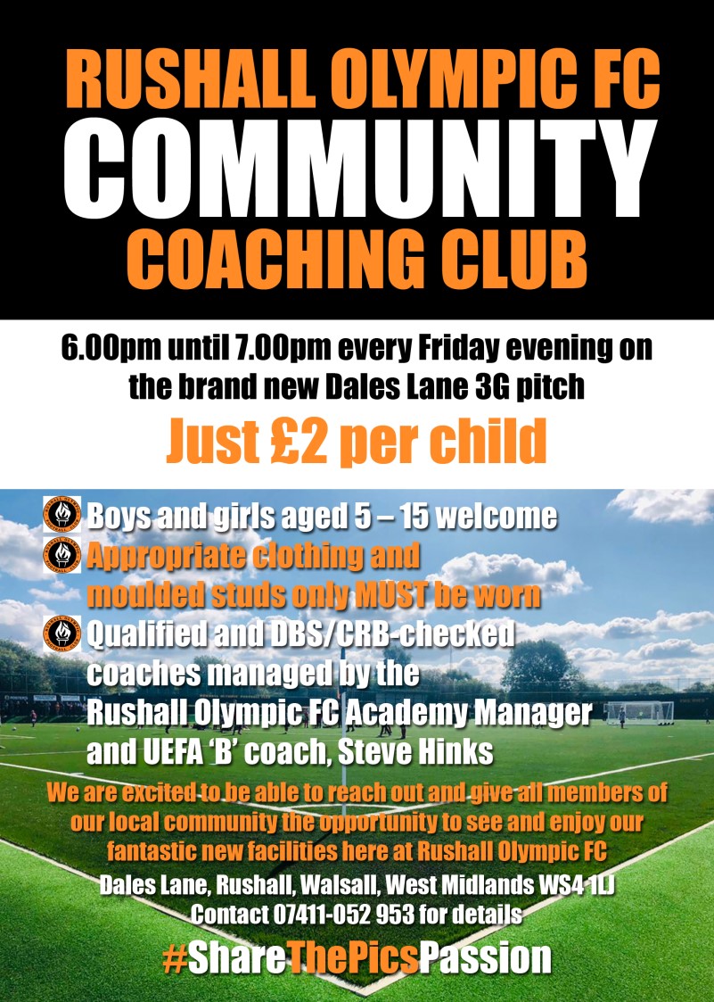 EMBRACING THE LOCAL COMMUNITY - RUSHALL OLYMPIC FC