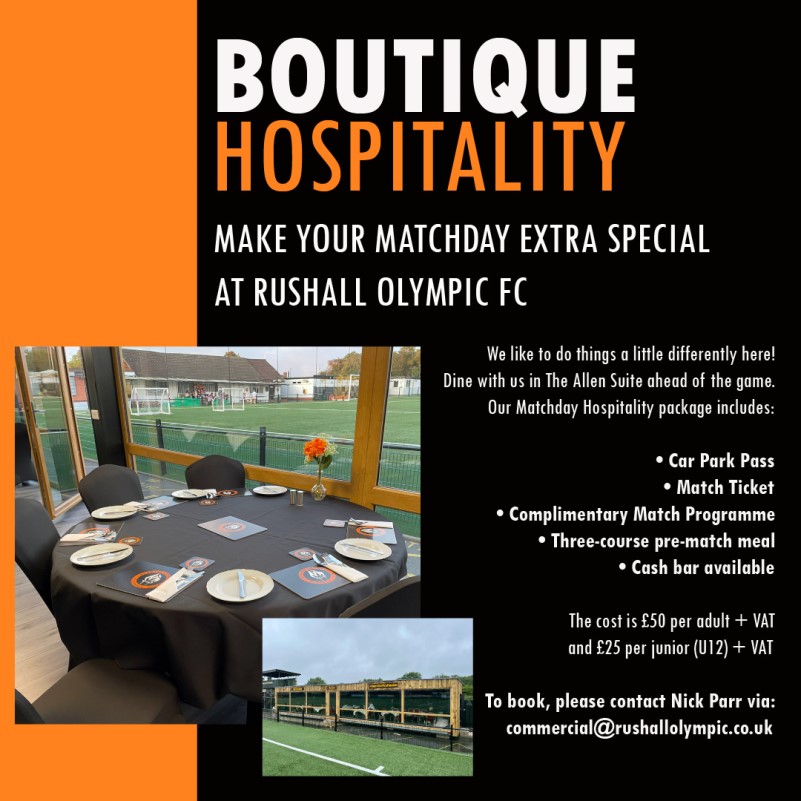 HOSPITALITY: MAKE YOUR MATCHDAY EXTRA SPECIAL AT OUR FORTHCOMING HOME ...