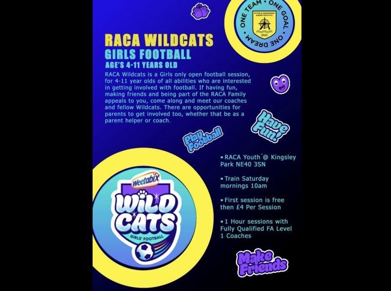 WILDCATS ARE A GO.! - Ryton and Crawcrook Albion (Youth) Football Club