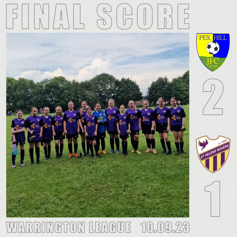 10/09/2023 - League - Pex Hill Diamonds 2 - 1 Rovers Girls U14's - St ...