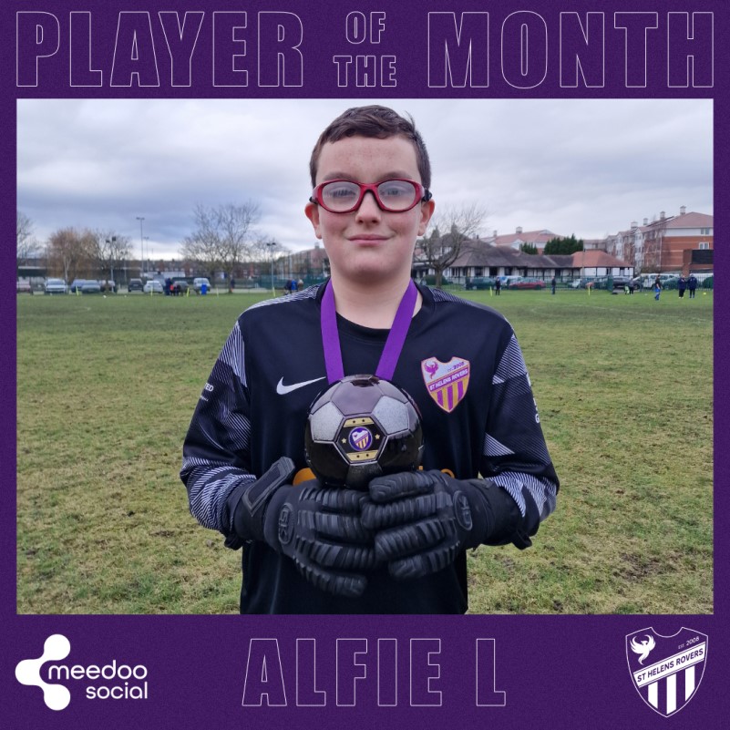 St Helens Rovers Football Club, U14 - January Player of the Month