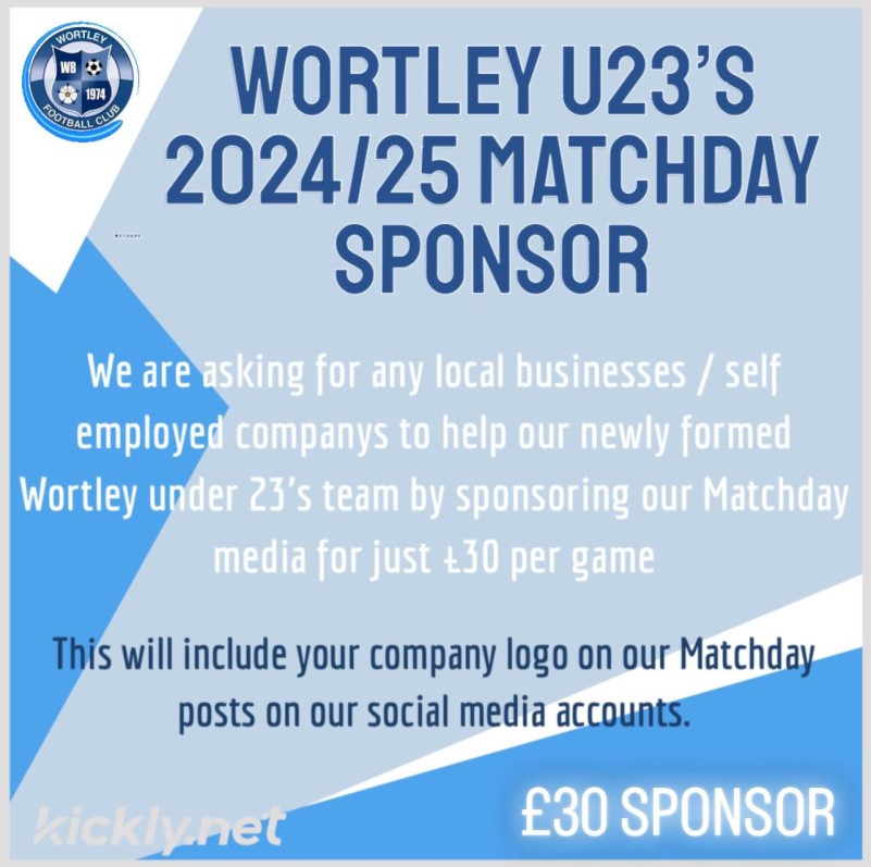Exciting Sponsorship Opportunity - Wortley FC