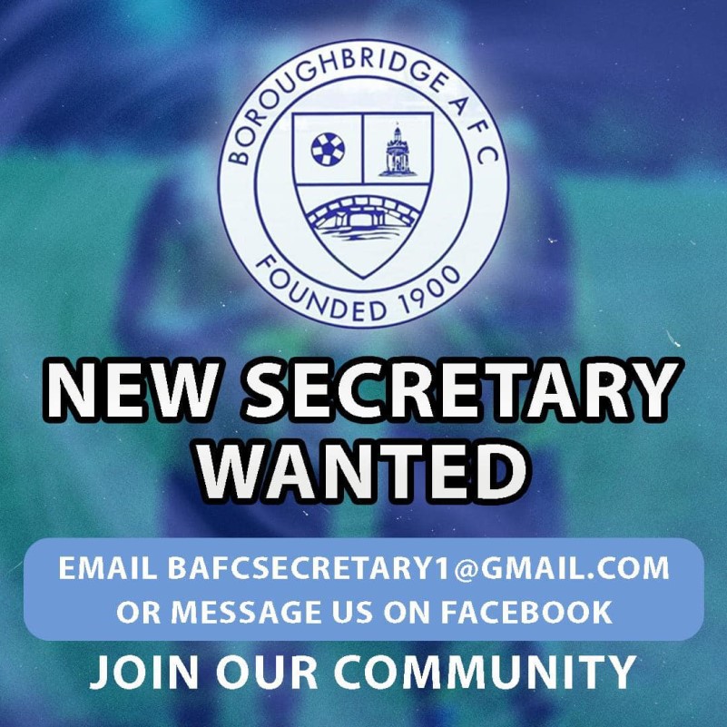 New Opportunity Club Secretary - Boroughbridge AFC