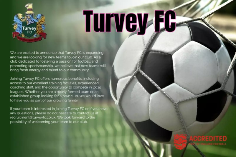 Turvey FC looks to grow - Turvey Football club