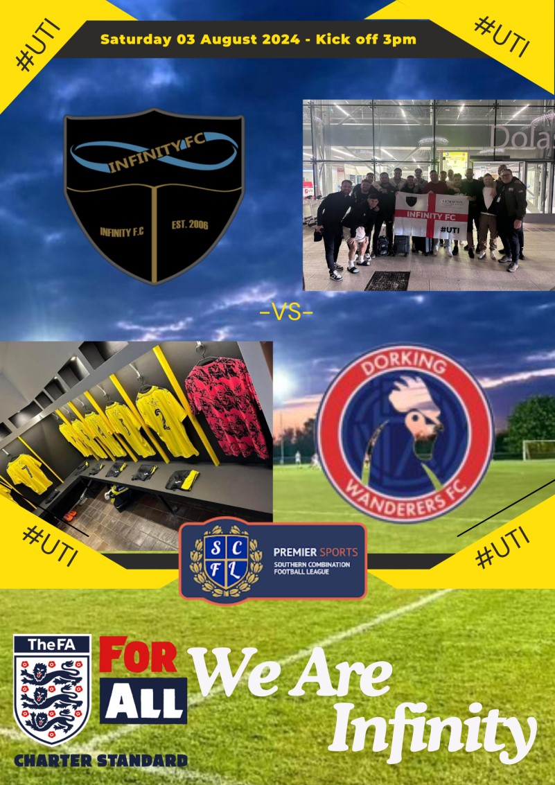 Matchday Programme vs Dorking Wanderers B - Infinity Football Club