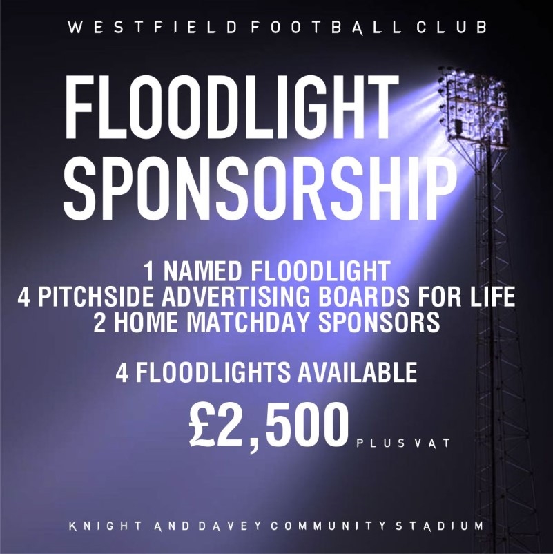 Floodlight Sponsorship - Westfield Football Club (Sussex)