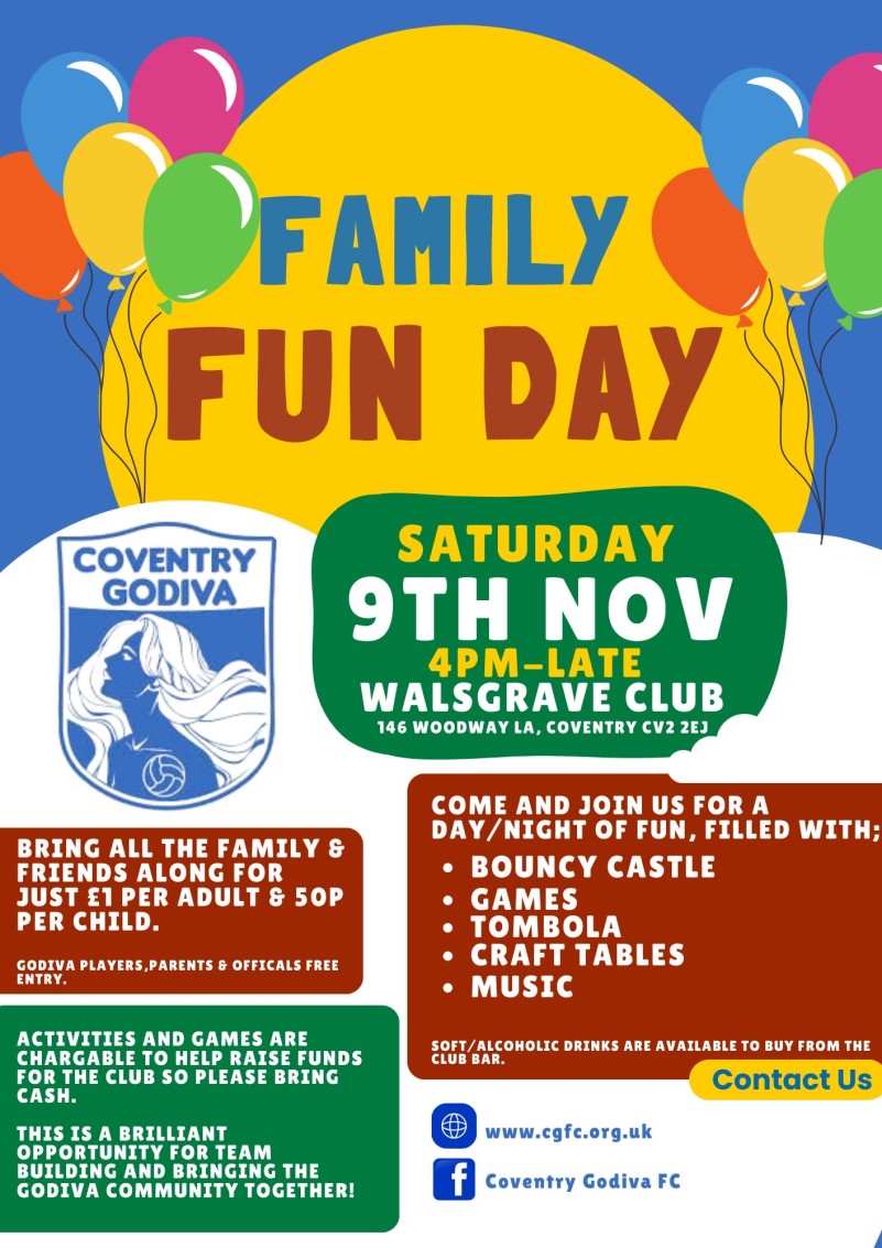 Family Fun Day - Coventry Godiva FC