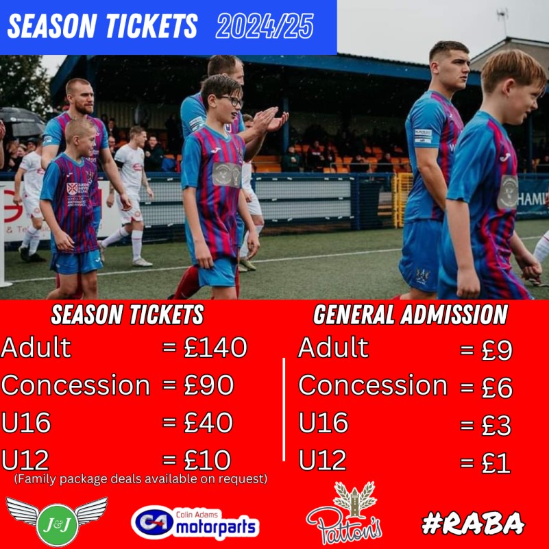 2024/25 Season Tickets - Ards Football Club
