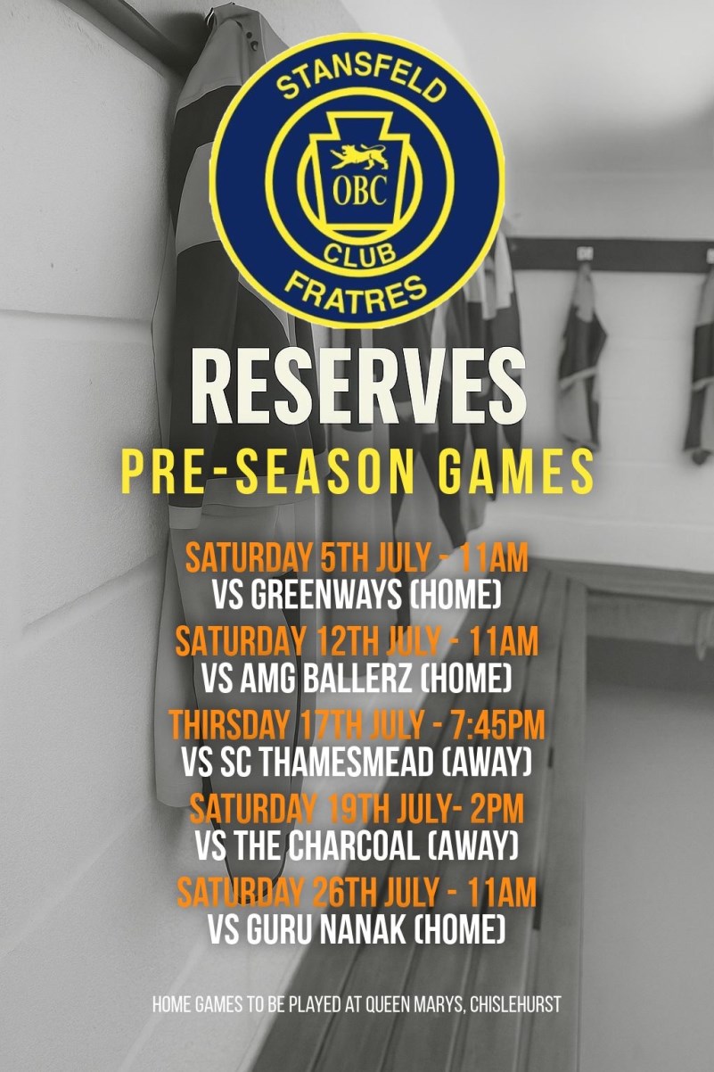 PRE-SEASON 25/26 - Second Team - Stansfeld FC