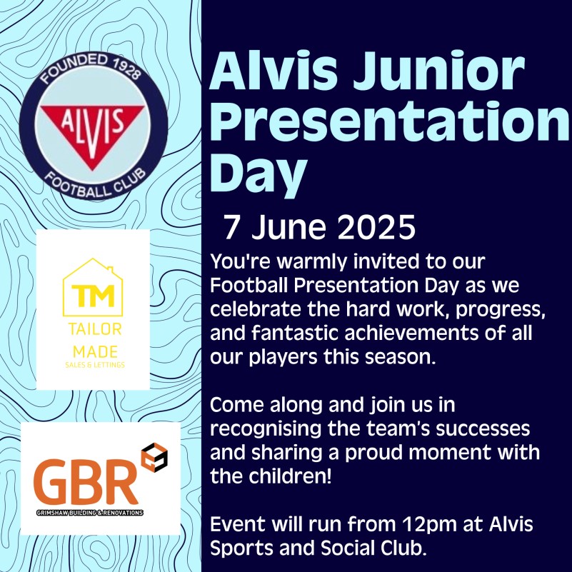 Presentation Day 2025 - Coventry Alvis Football Club