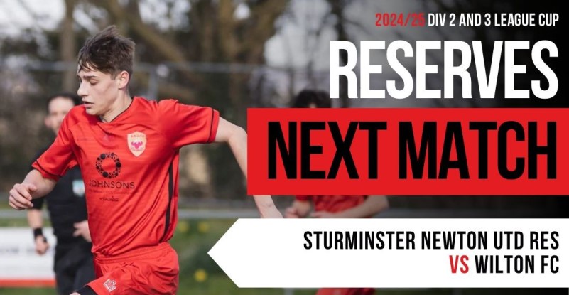 Cup Semi-Final for the Reserves - Sturminster Newton United FC