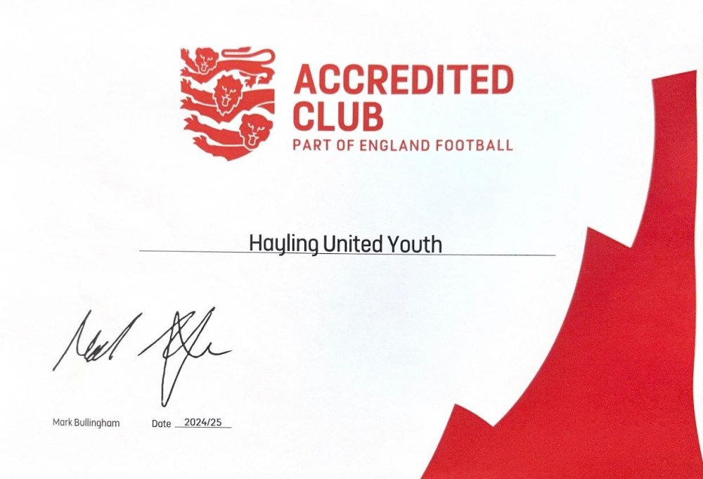 FA Accreditation - Hayling United Youth