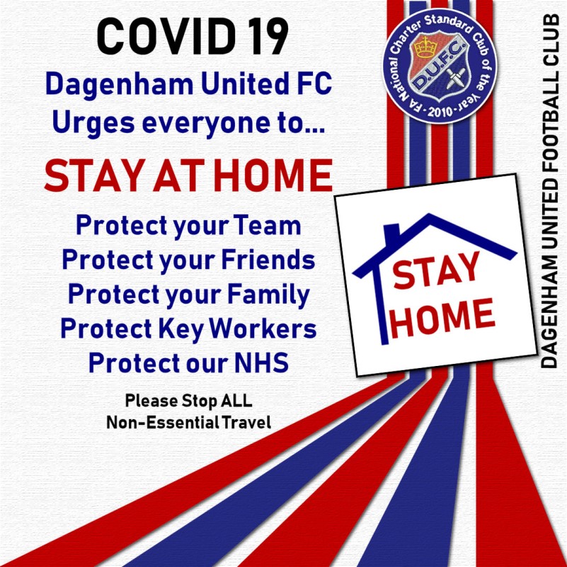 Dagenham United FC , STAY AT HOME