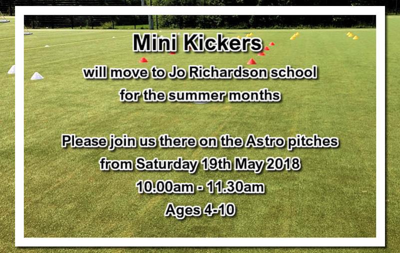 Mini Kickers move for the summer - Dagenham United FC