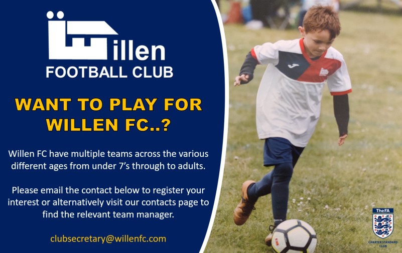Welcome to the official website of Willen FC | Willen, Milton Keynes ...
