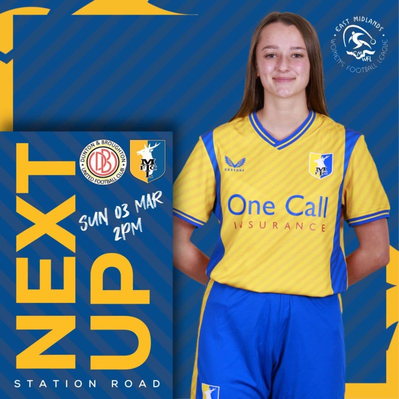 Away at Dunton & Broughton - Mansfield Town Ladies FC
