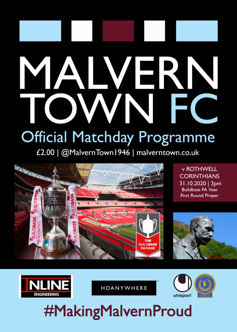 MATCHDAY PROGRAMME: PICK UP YOUR COPY ON SATURDAY - Malvern Town FC