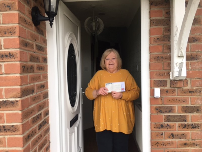 Angela Dodd wins the GFC Lottery - Garstang Football Club