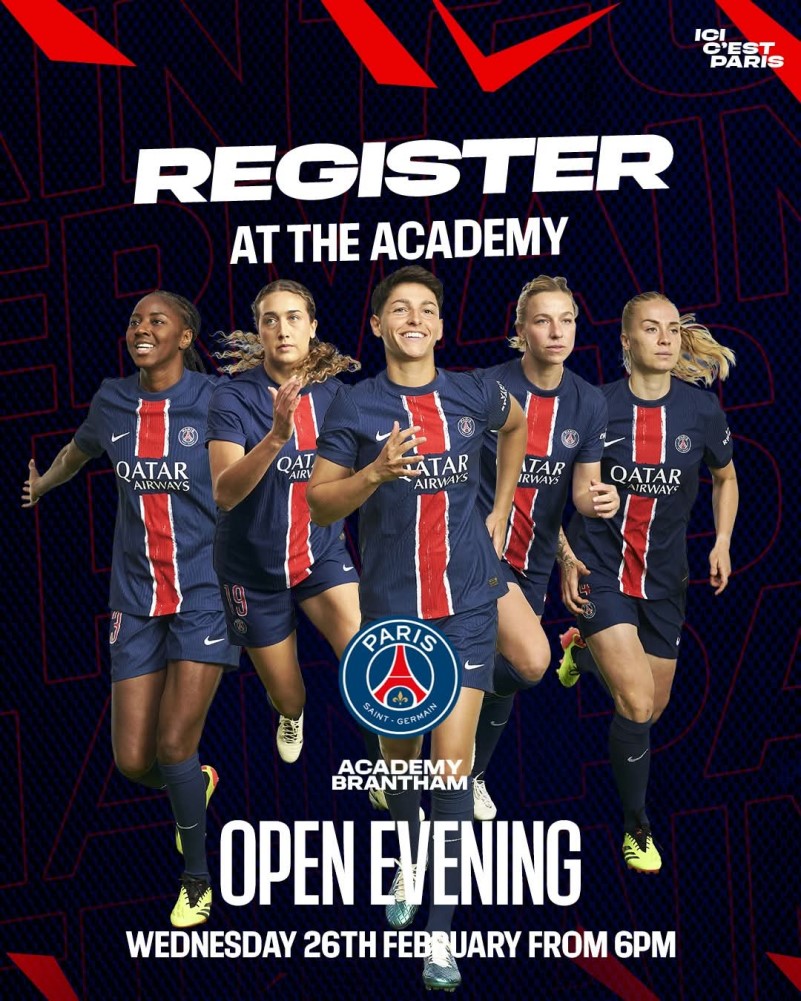 PSG ACADEMY BRANTHAM - OPEN EVENING - BRANTHAM ATHLETIC