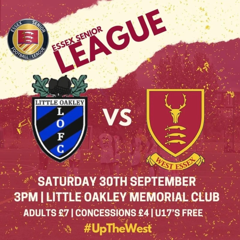 West Essex Fc Little Oakley Fixture Info