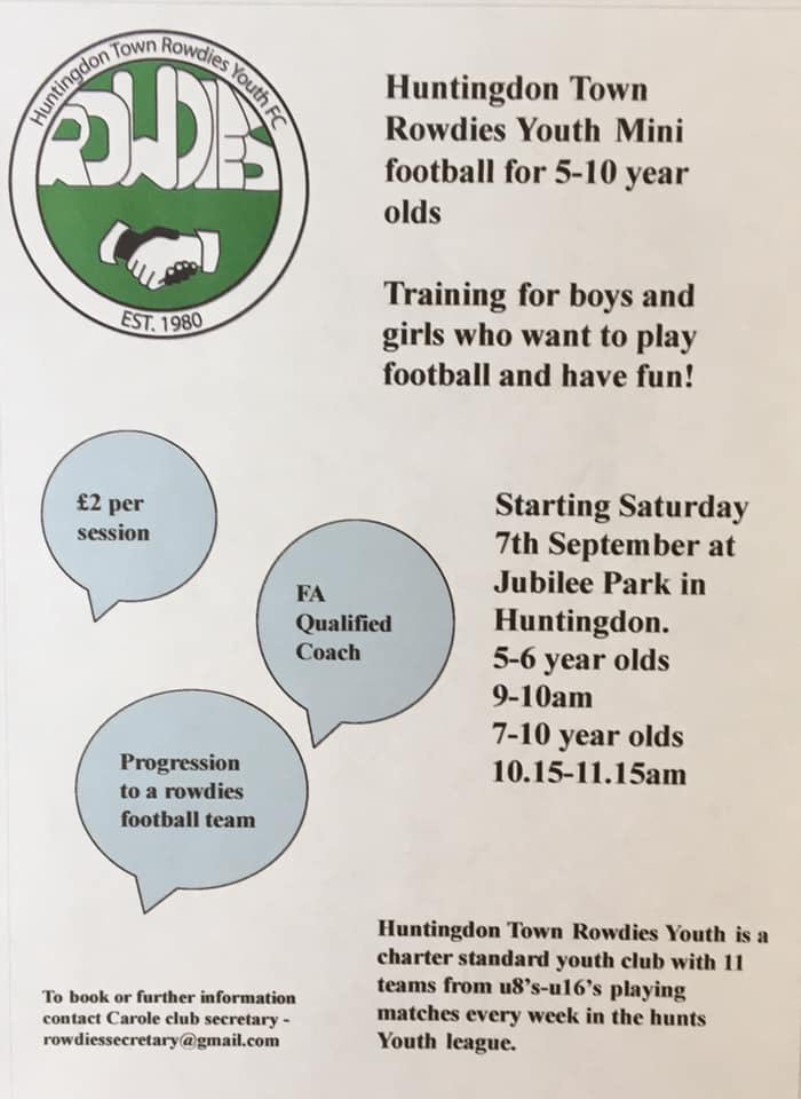 Huntingdon Town Rowdies Youth FC, Huntingdon Town coach to lead Rowdies ...
