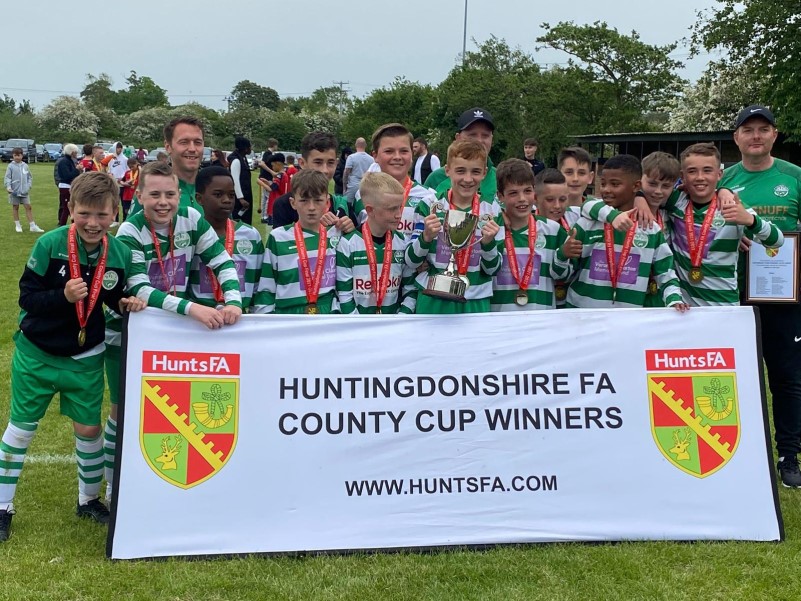 U12's Win the FA County Cup - Huntingdon Town Rowdies Youth FC