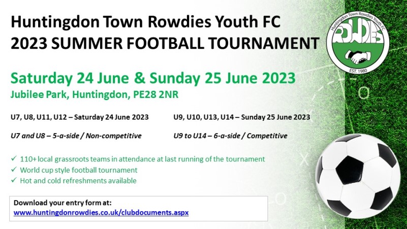 Save the Date!! - Huntingdon Town Rowdies Youth FC