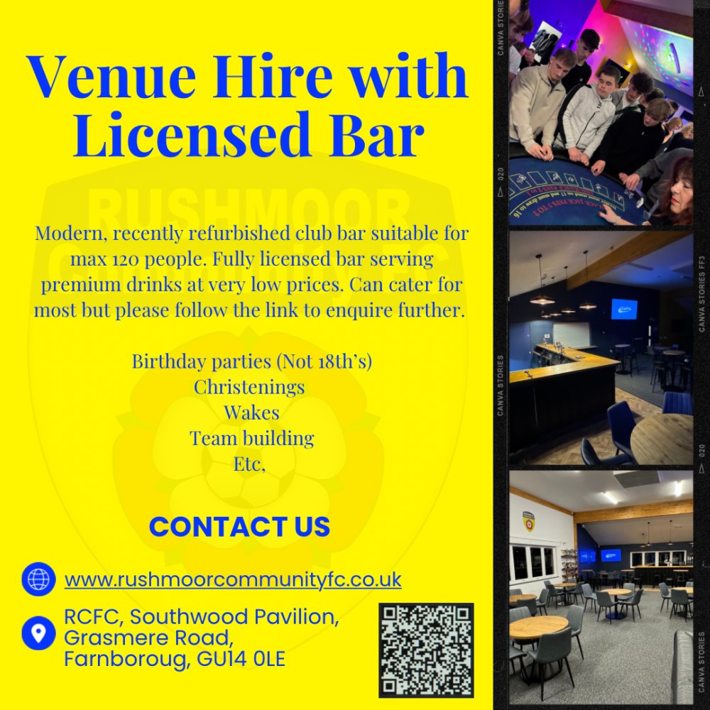 Welcome to the official website of Rushmoor Community FC | Farnborough ...