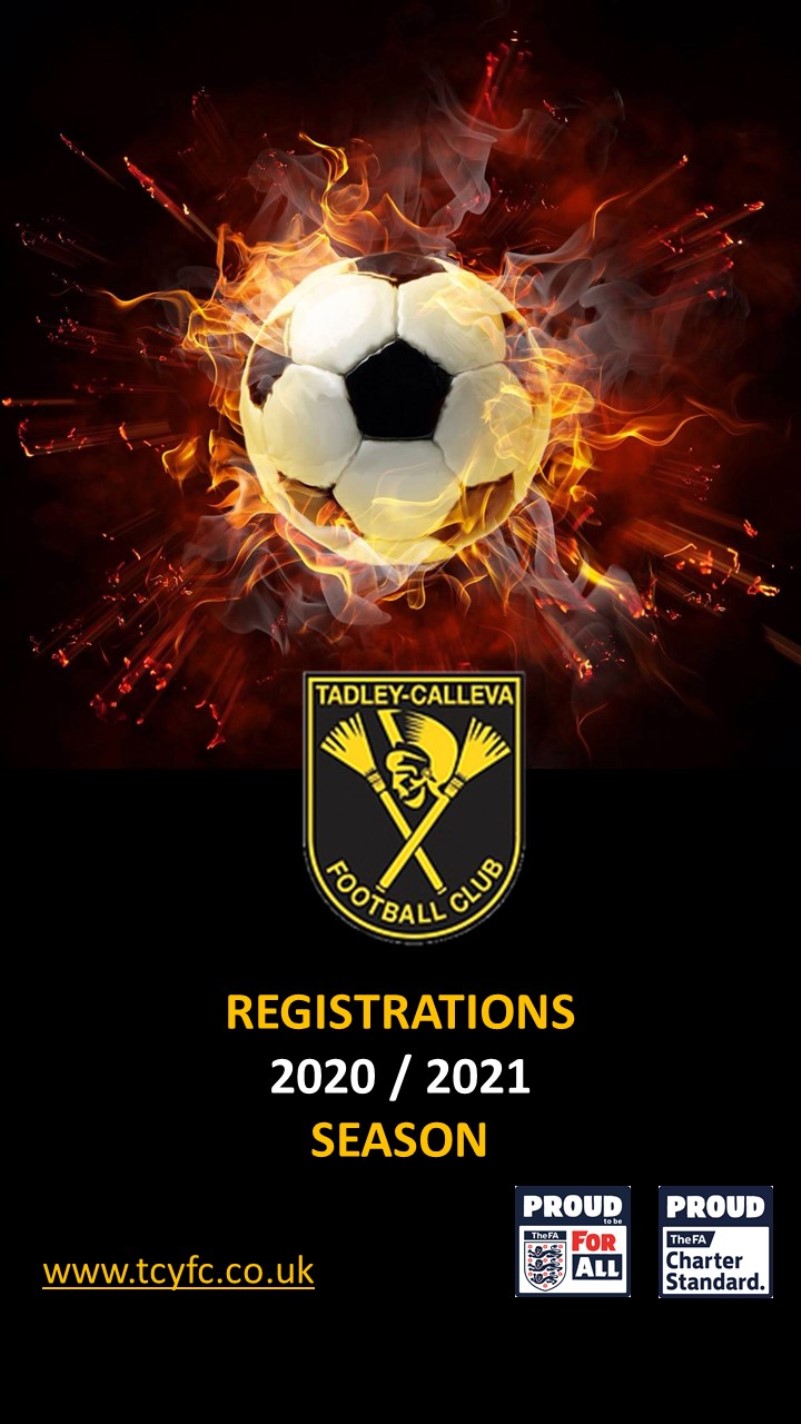 2020/2021 SEASON REGISTRATIONS - Tadley Calleva Youth FC