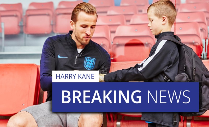 Harry Kane Presented With Golden Boots by Ridgeway Rovers Starlet Aidan ...