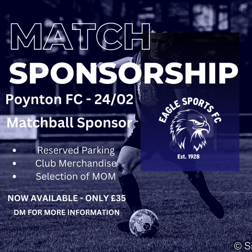 MATCHBALL SPONSORSHIP STILL AVAILABLE! - Eagle Sports Football Club