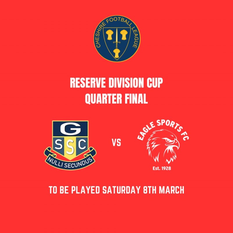 Reserve Divison Cup Quarter-Final Draw - Eagle Sports Football Club