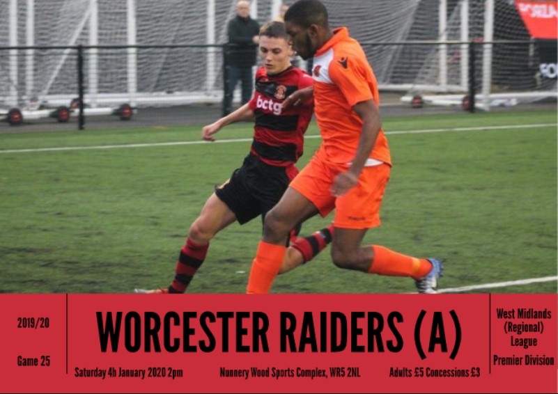 Match Preview - Worcester Raiders (A) - DUDLEY TOWN FC