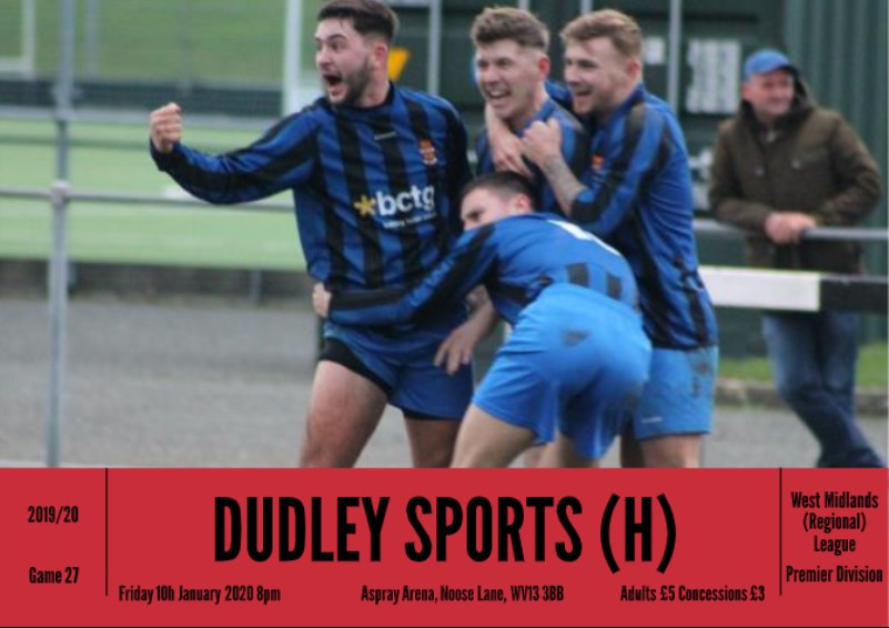 Match Preview - Dudley Sports (H) - DUDLEY TOWN FC